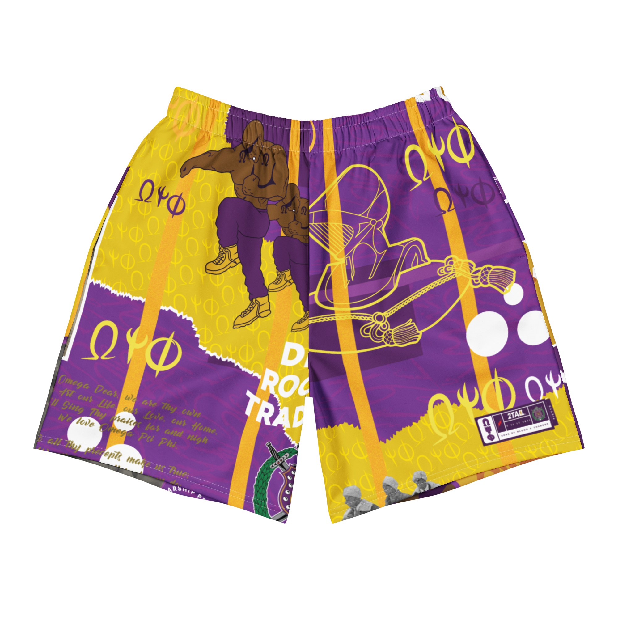 IG Collage Omega Psi Phi – Men’s Athletic Shorts – 2Tail Shop